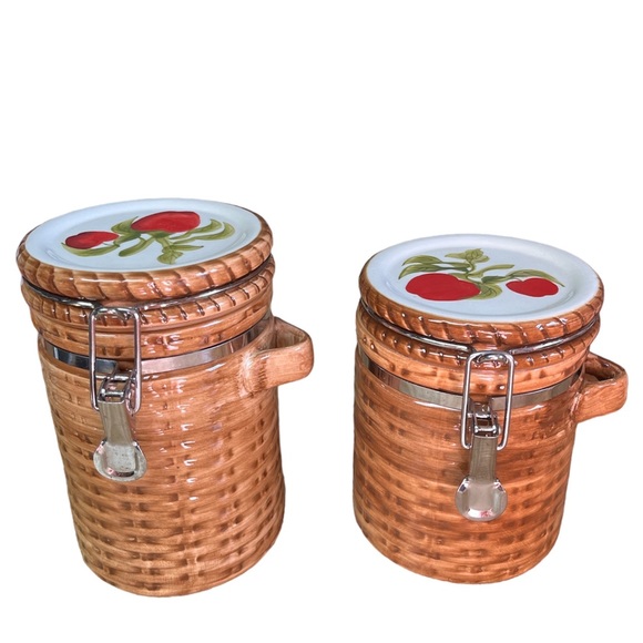 Alco Industries | Kitchen | Vintage Alco Industries Apple Weave Ceramic ...